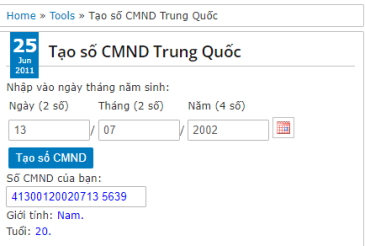 Share CMND (CCCD) Trung Quốc Free mới nhất 2023 để chơi game - ThuThuat.io